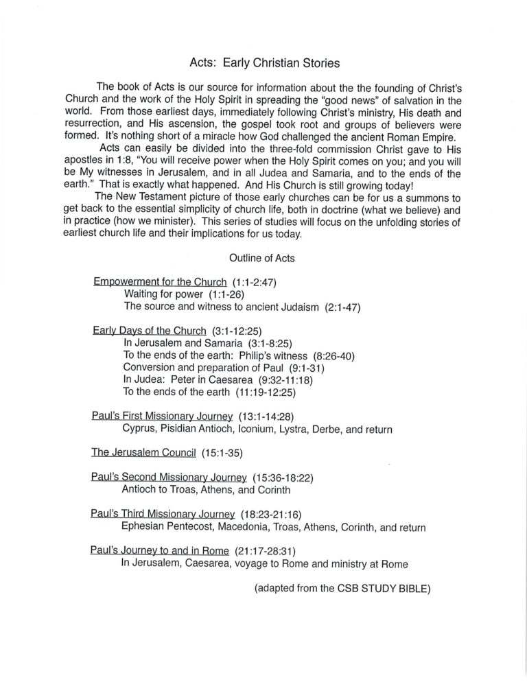 Sunday Evening Outline – Simpson Creek Baptist Church