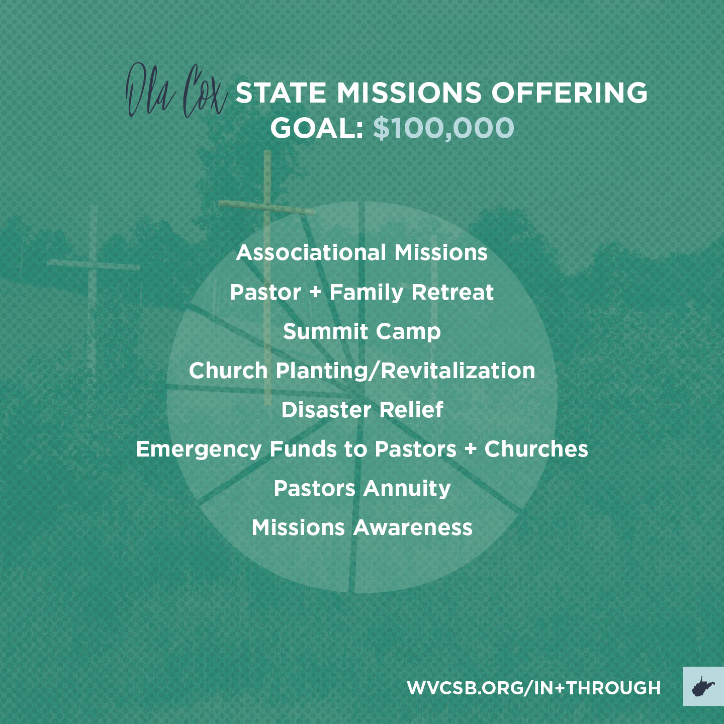 Ola Cox Missions Offering – Simpson Creek Baptist Church